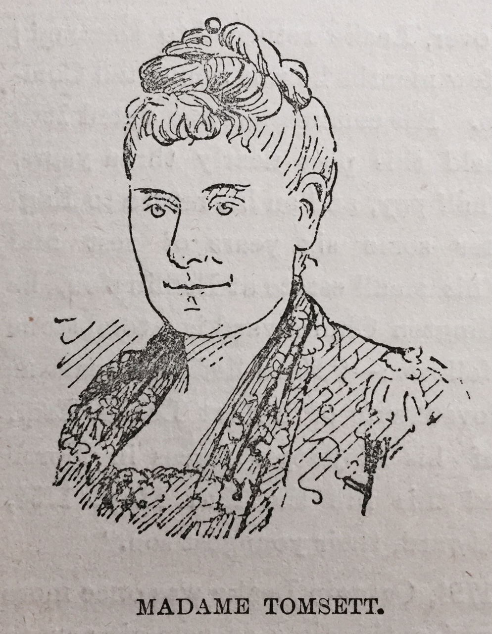 Madame Tomsett, Vocalist – northeastlore